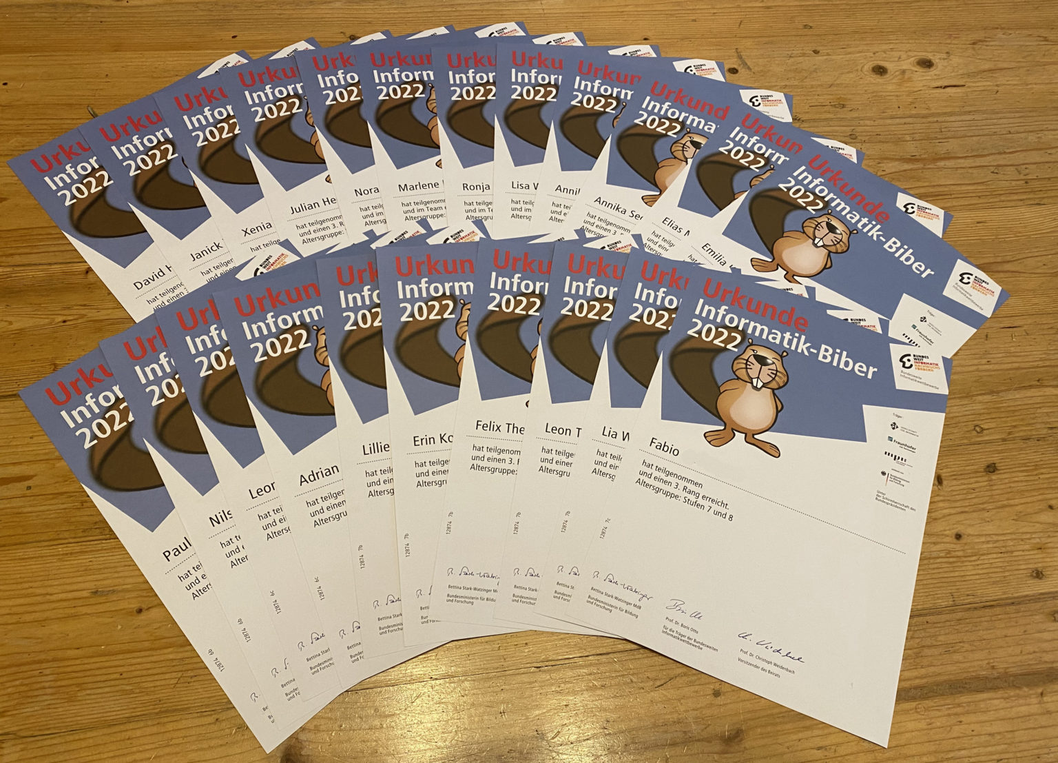 Erfolgreiche Teilnahme am Informatik-Biber Wettbewerb – Werner-von ...